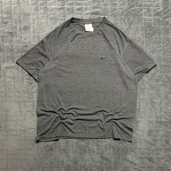 Nike | Shirts | Vintage Y2k Nike Silver Tag Embroiderd Swoosh Dark Gray ...